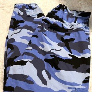 Jeans | Stylish Blue Camo Cargo Pants | Poshmark